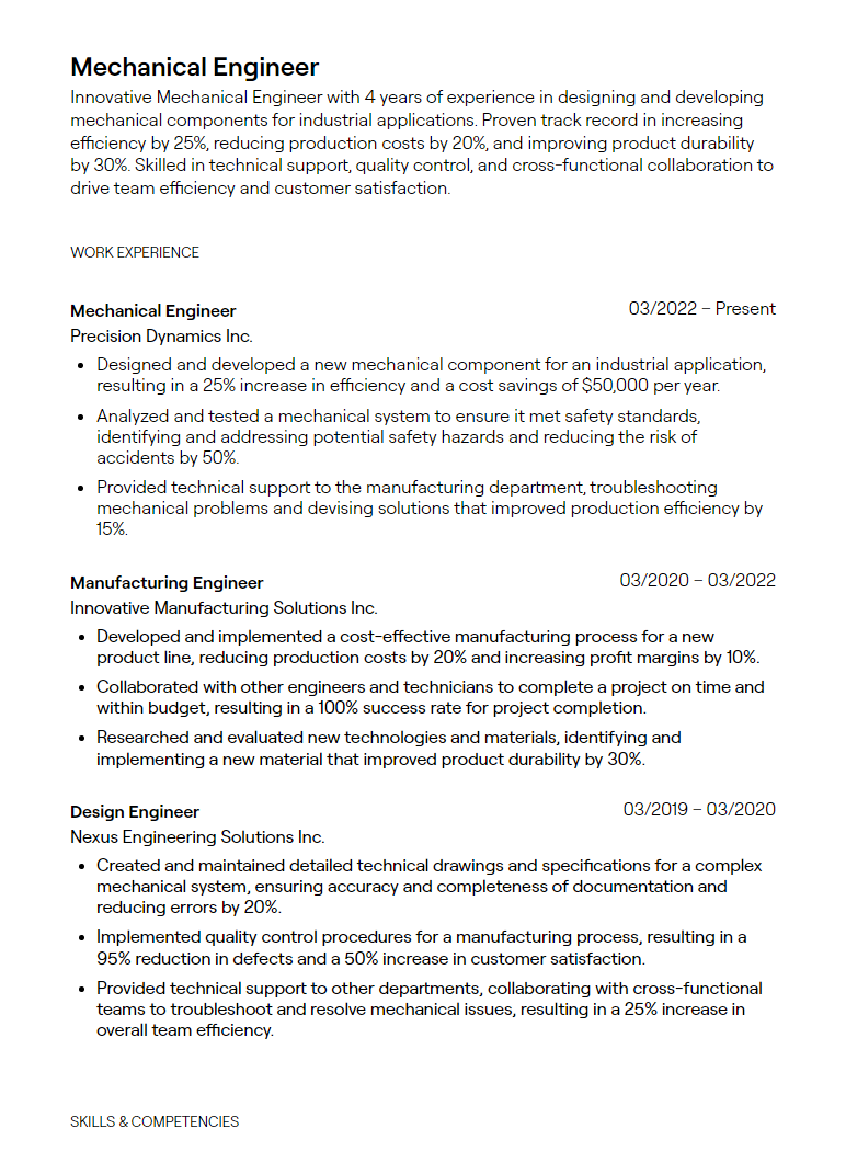4+ Mechanical Engineer Cover Letter Examples (with In-Depth Guidance)